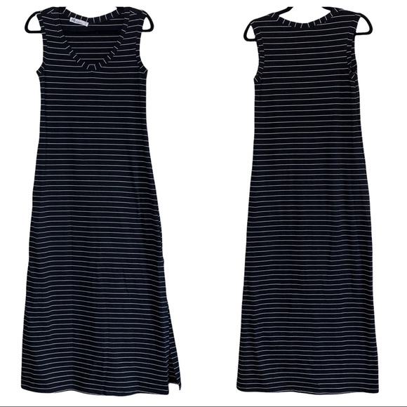Figs | Dresses | Fig Voyage Van Black White Striped Sleeveless Vneck ...